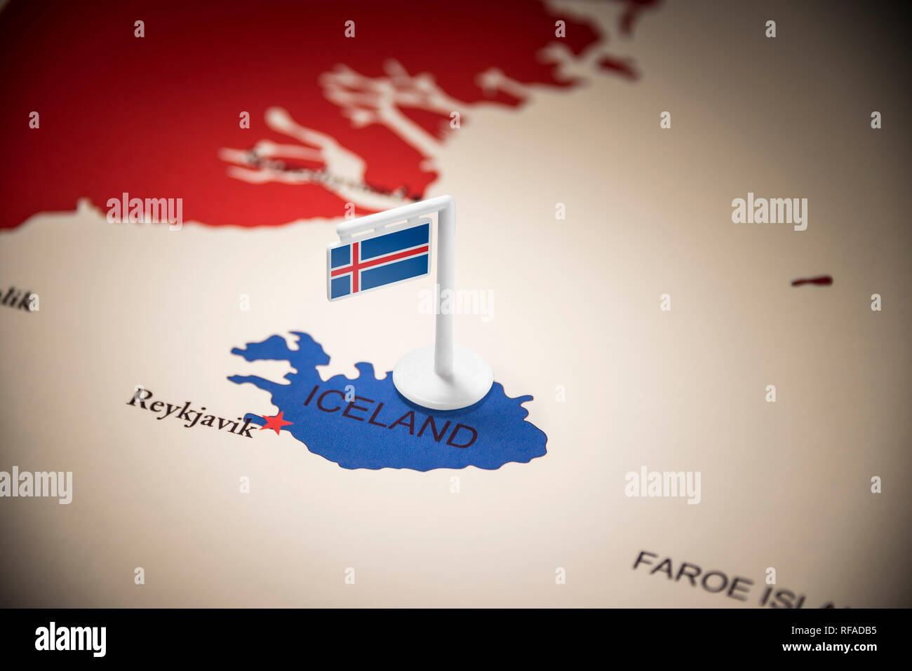 Iceland political map capital hi-res stock photography and images - Alamy
