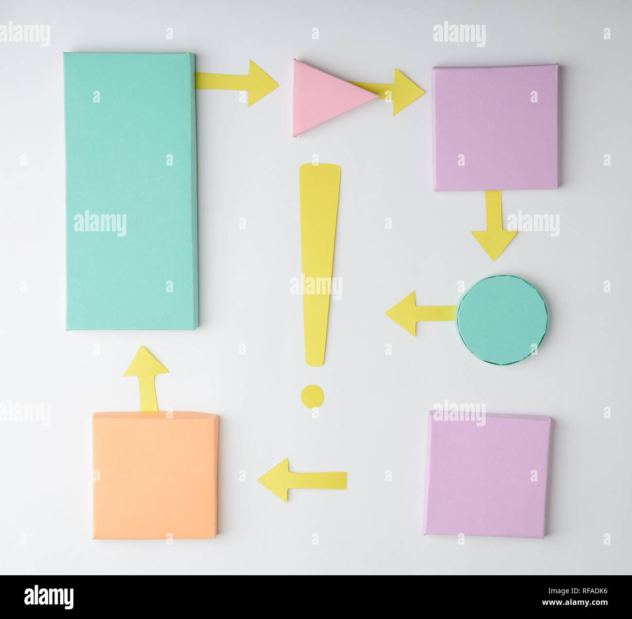 Color paper blocks Stock Photo - Alamy