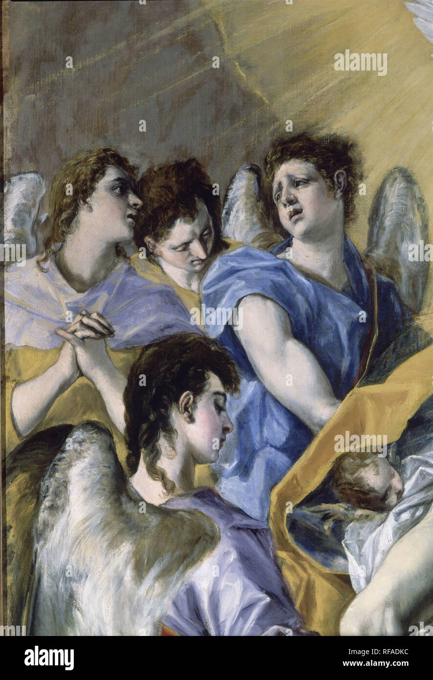 'The Trinity' (detail), 1577-1579, Spanish School, Oil on canvas ...