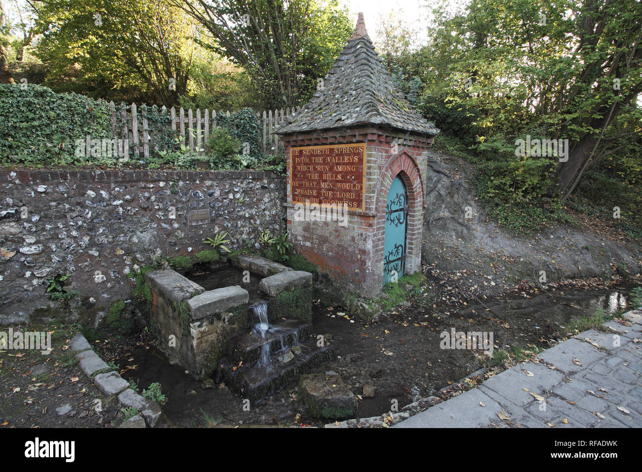 Fulking spring Fulking West Sussex England UK Stock Photo - Alamy