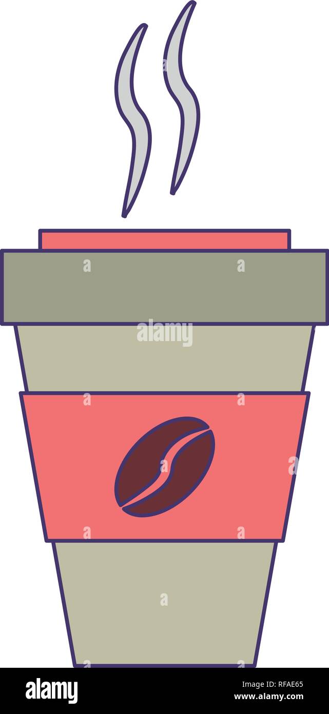 coffee to go cup blue lines Stock Vector Image & Art - Alamy