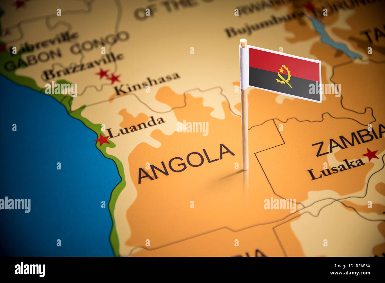 Angolan map hi-res stock photography and images - Alamy