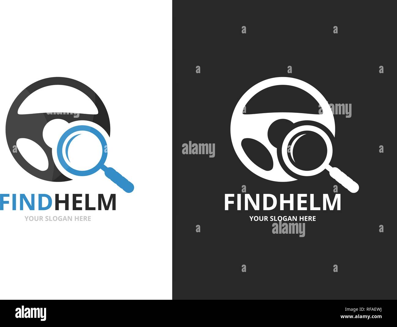 Car magnifying glass icon hi-res stock photography and images - Alamy