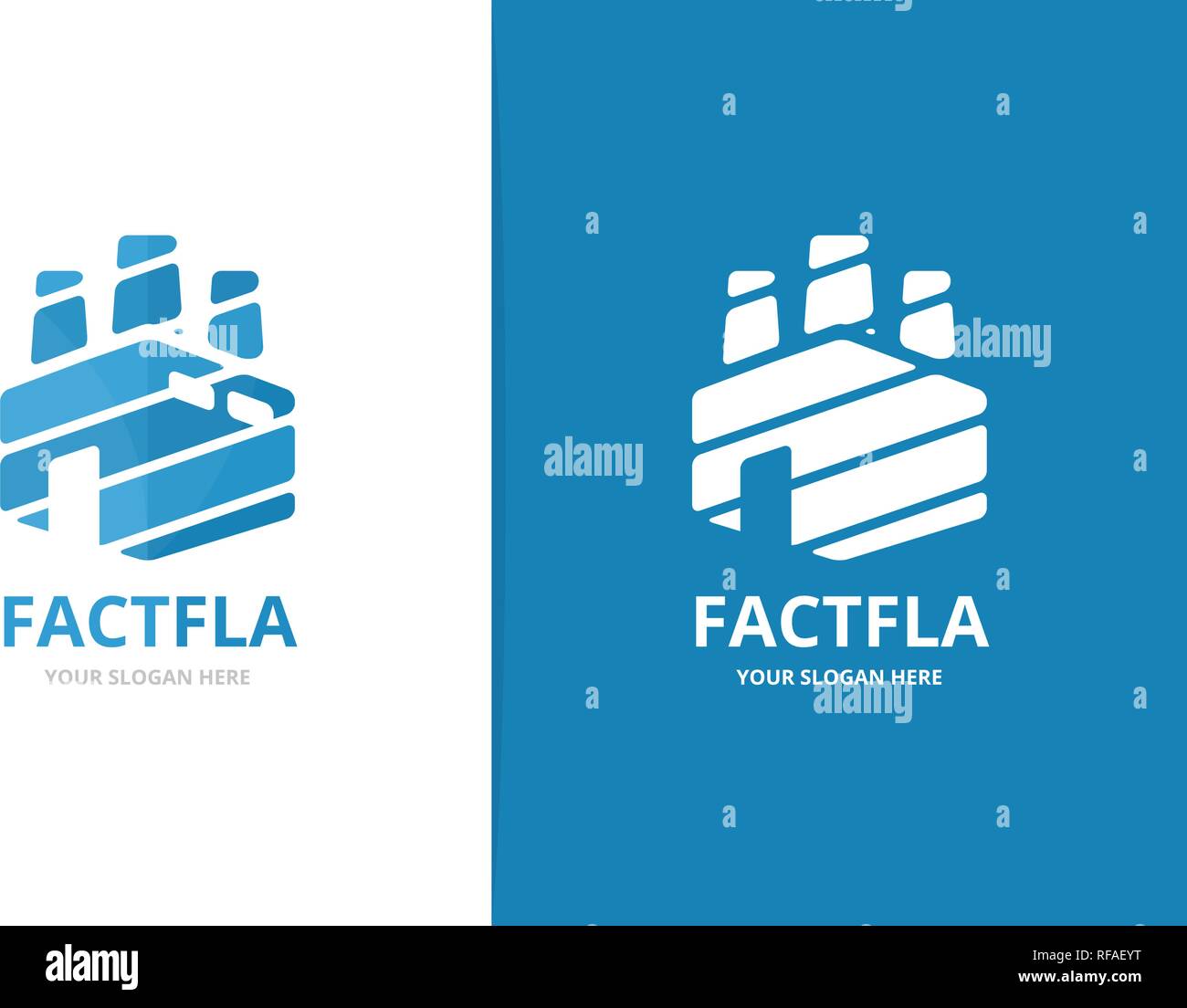 Vector factory logo combination. Industry symbol or icon. Unique ...