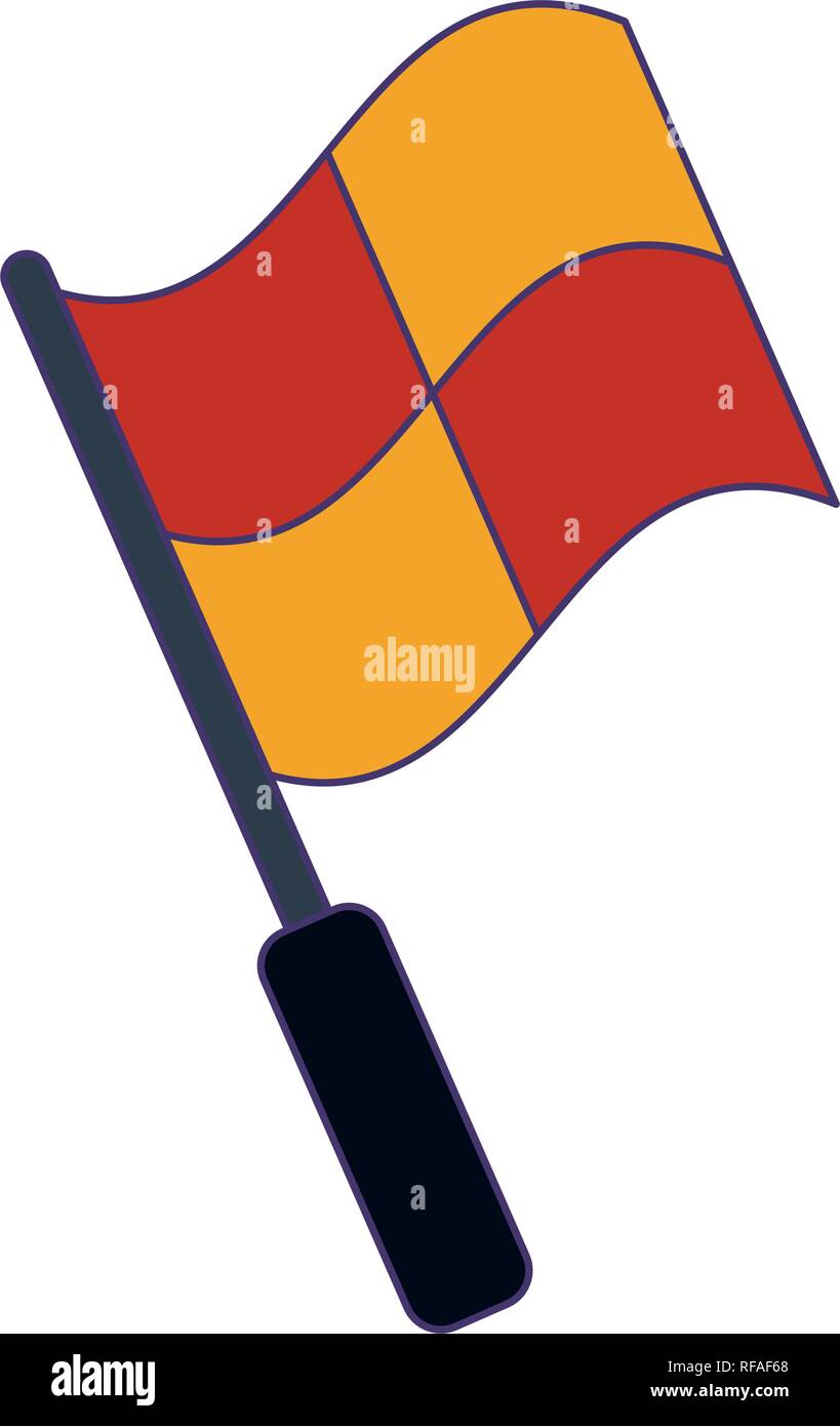 soccer referee flag blue lines Stock Vector Image & Art - Alamy