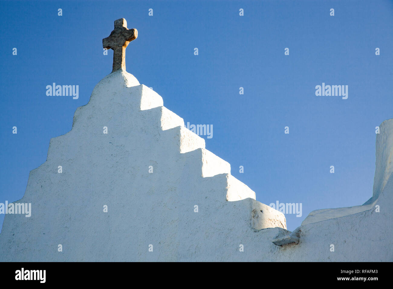 minimalist greek church detail Stock Photo - Alamy