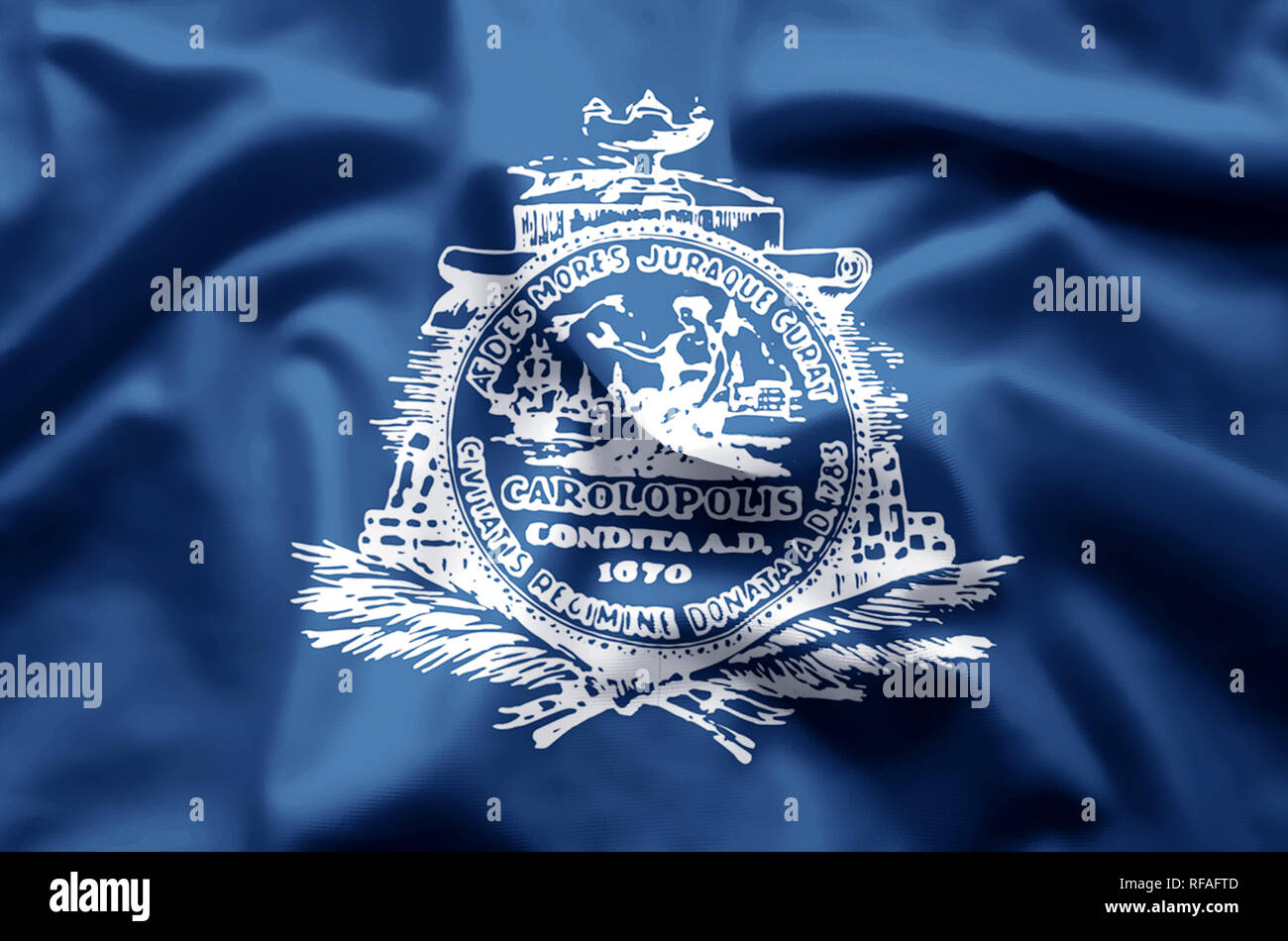 Charleston stylish waving and closeup flag illustration. Perfect for ...