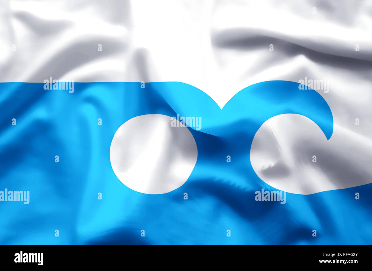 Ocean City stylish waving and closeup flag illustration. Perfect for ...