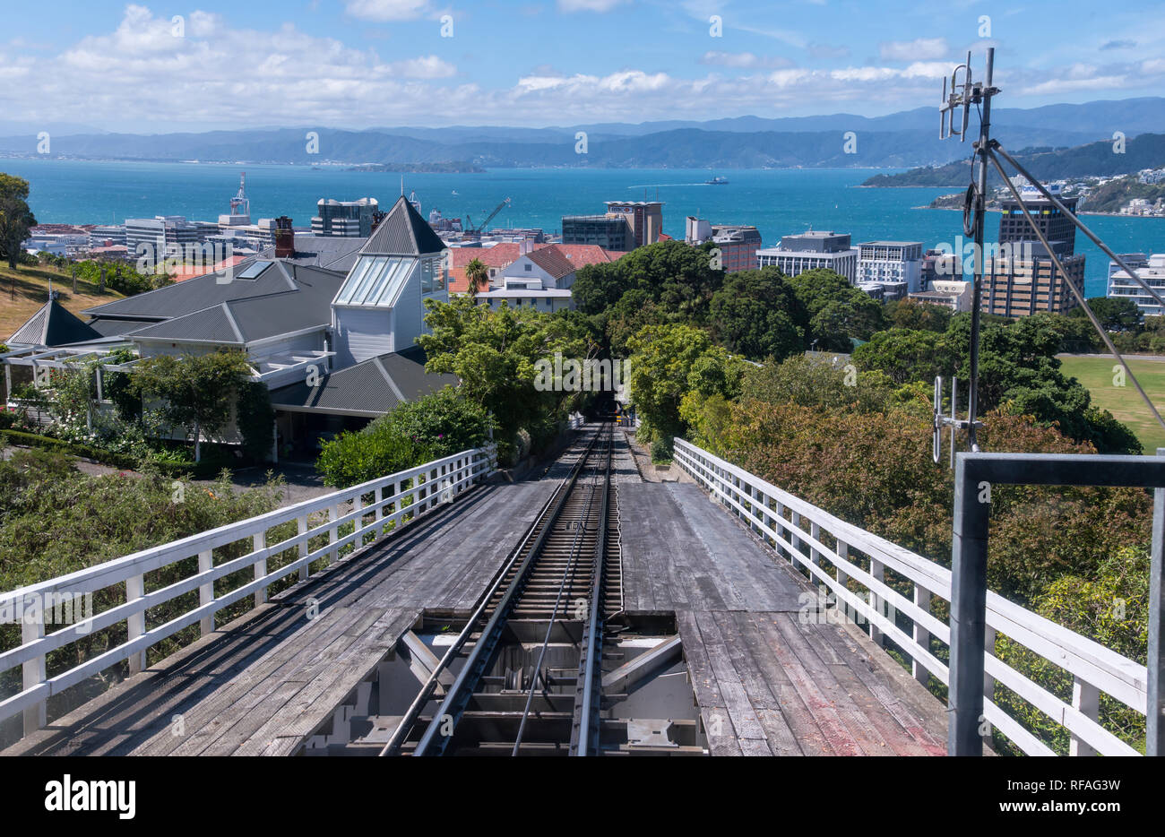 The funicular, a Wellington Cable Car, provides a scenic journey from ...