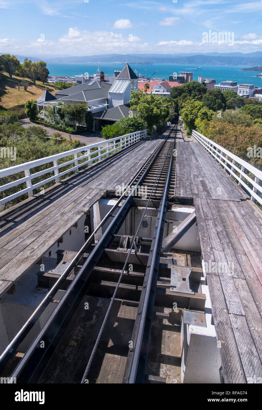 The funicular, a Wellington Cable Car, provides a scenic journey from ...