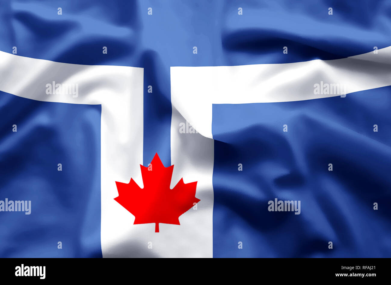 Toronto Flag stylish waving and closeup flag illustration. Perfect for ...