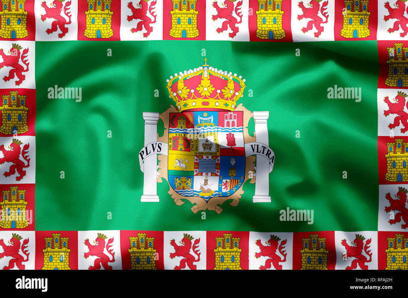 Cadiz stylish waving and closeup flag illustration. Perfect for ...