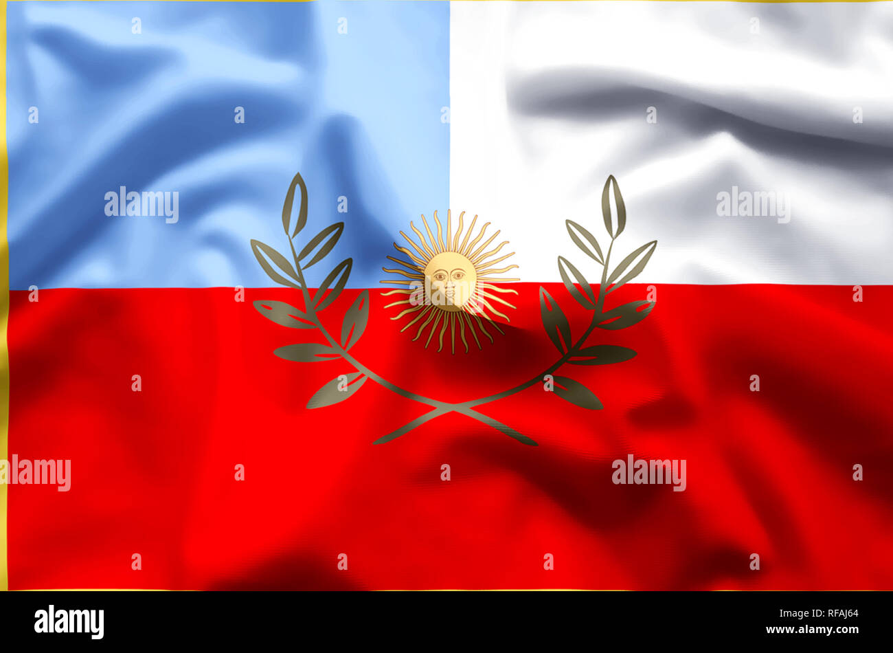 Catamarca stylish waving and closeup flag illustration. Perfect for ...