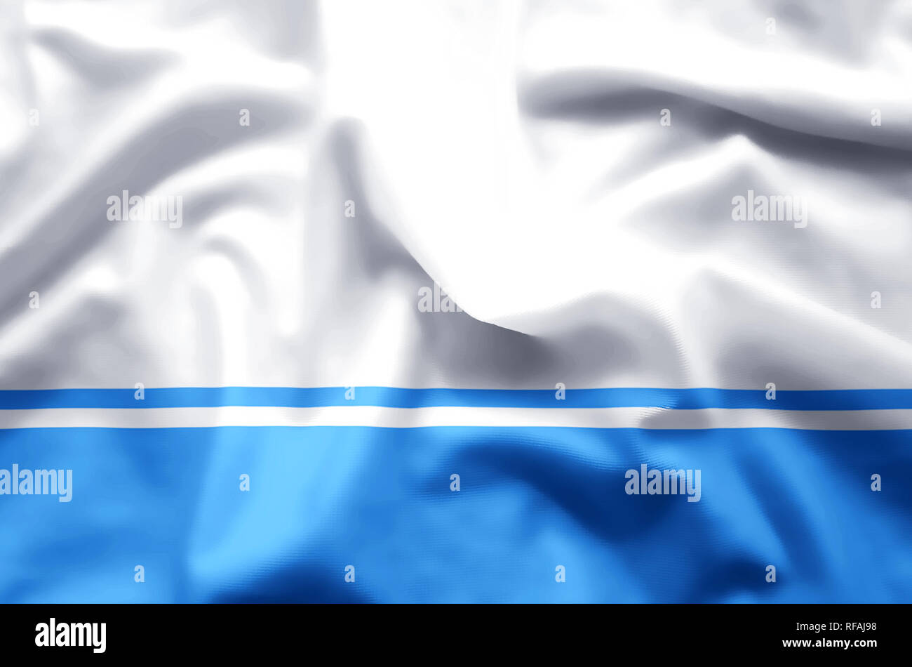 Altai Republic stylish waving and closeup flag illustration. Perfect ...