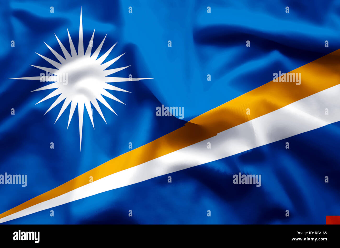 Chelyabinsk stylish waving and closeup flag illustration. Perfect for ...