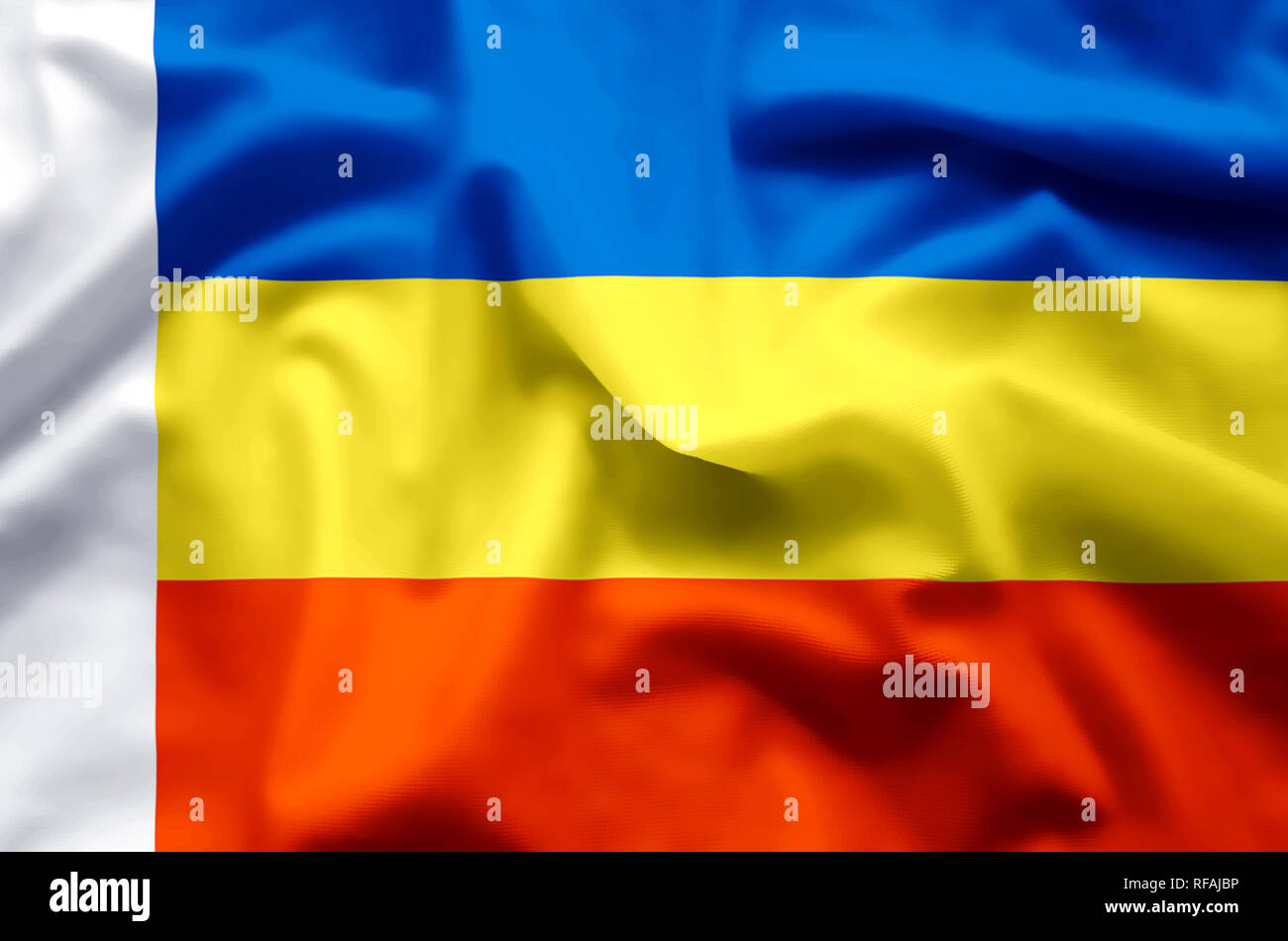 Rostov stylish waving and closeup flag illustration. Perfect for ...