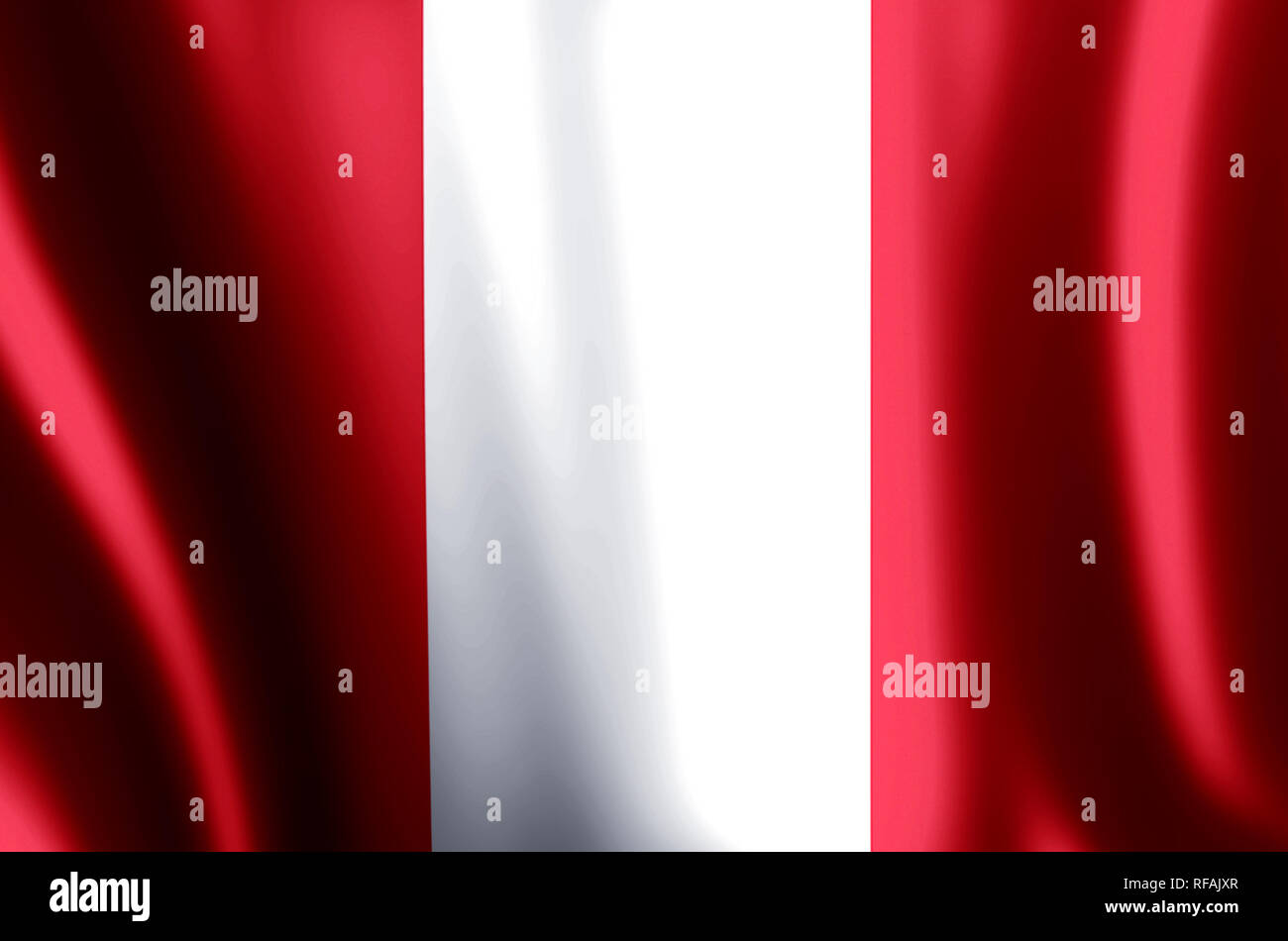 Peru stylish waving and closeup flag illustration. Perfect for ...