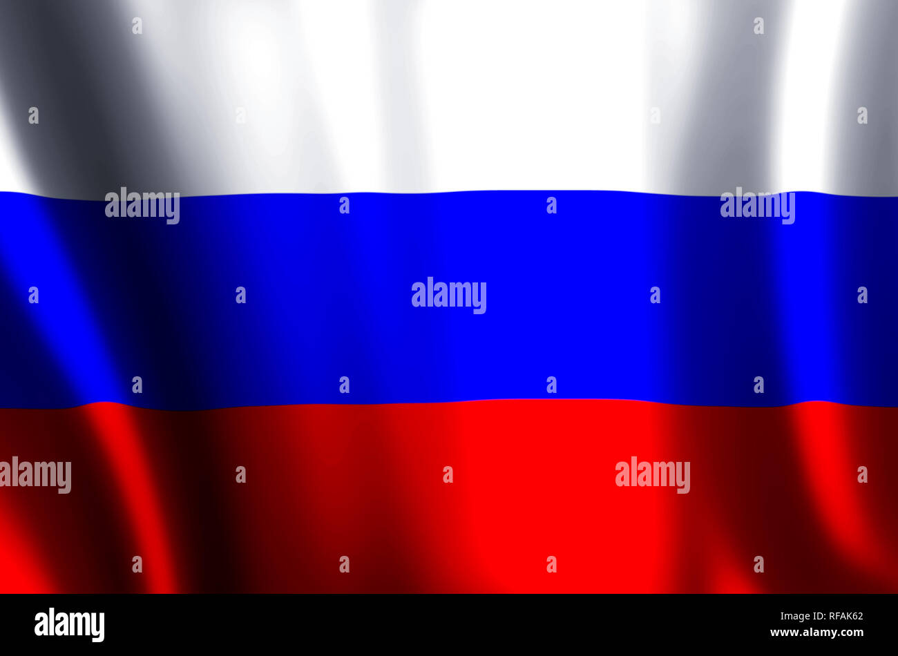 Russia stylish waving and closeup flag illustration. Perfect for ...