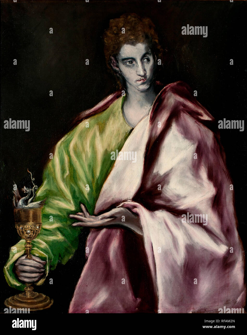 Jesus christ holding the holy grail hi-res stock photography and images ...