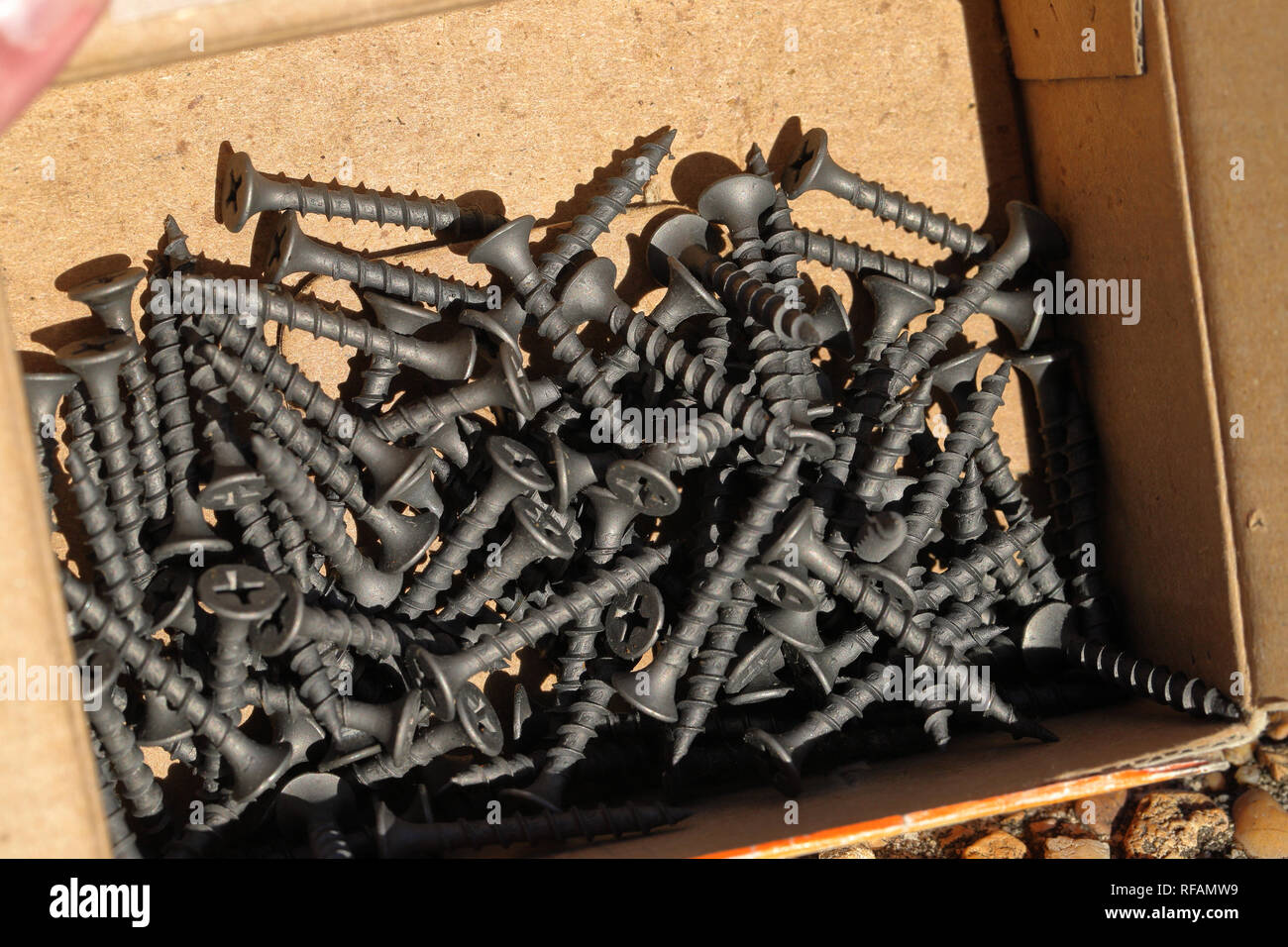 Wood screws hi-res stock photography and images - Alamy