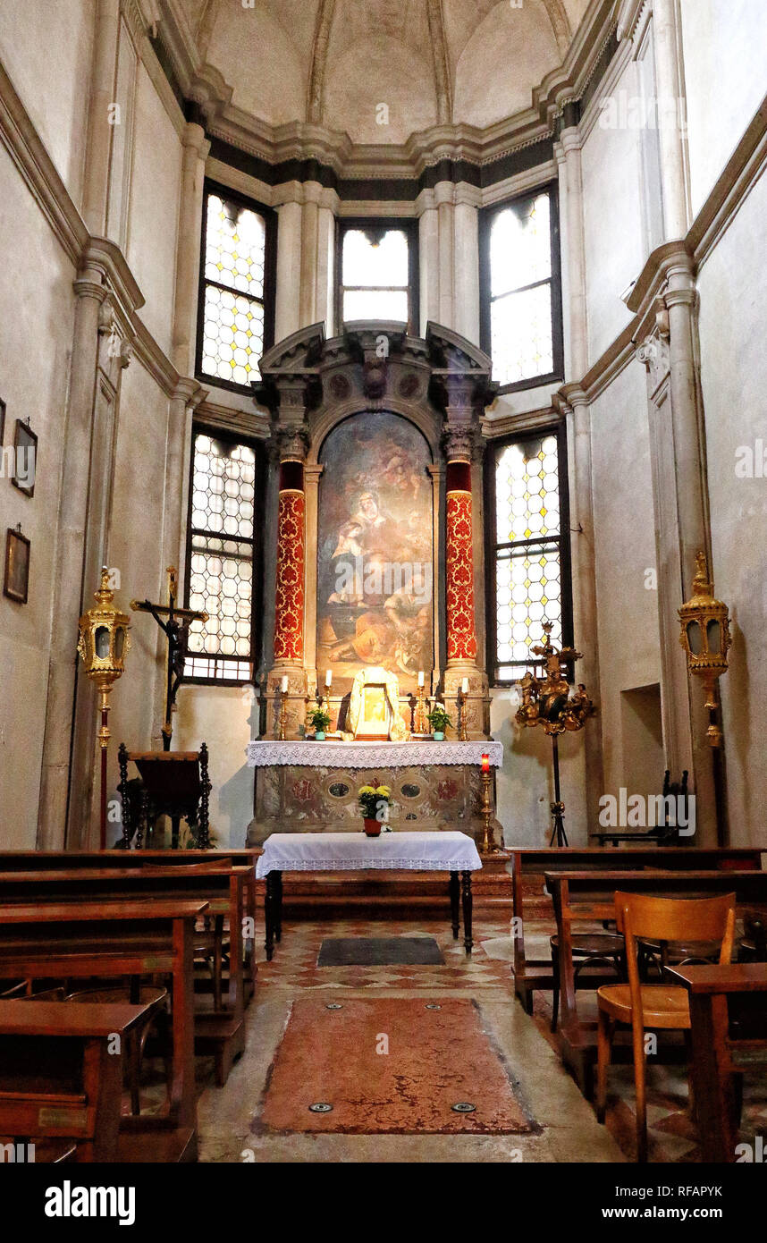 Venice, Italy. 9th Nov, 2018. Santa Maria dei Carmini, also called ...