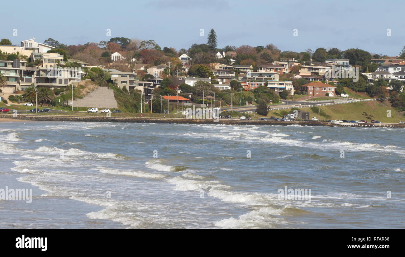 Frankston, Victoria, Australia. 13th May, 2016. View of the seaside ...