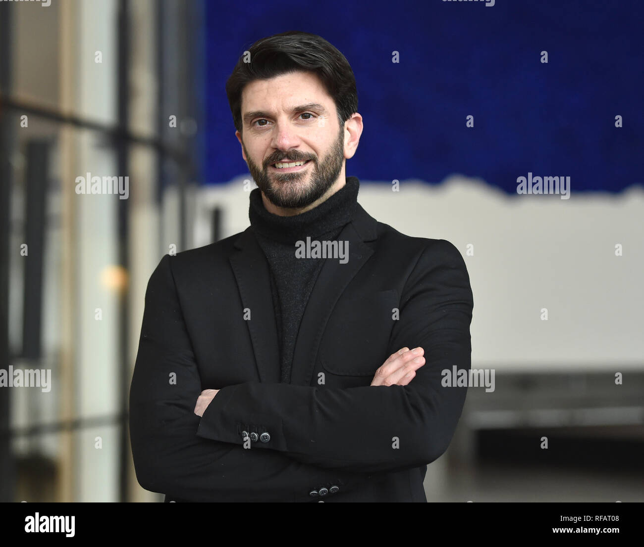 Gelsenkirchen, Germany. 24th Jan, 2019. Giuseppe Spota, Italian dancer ...