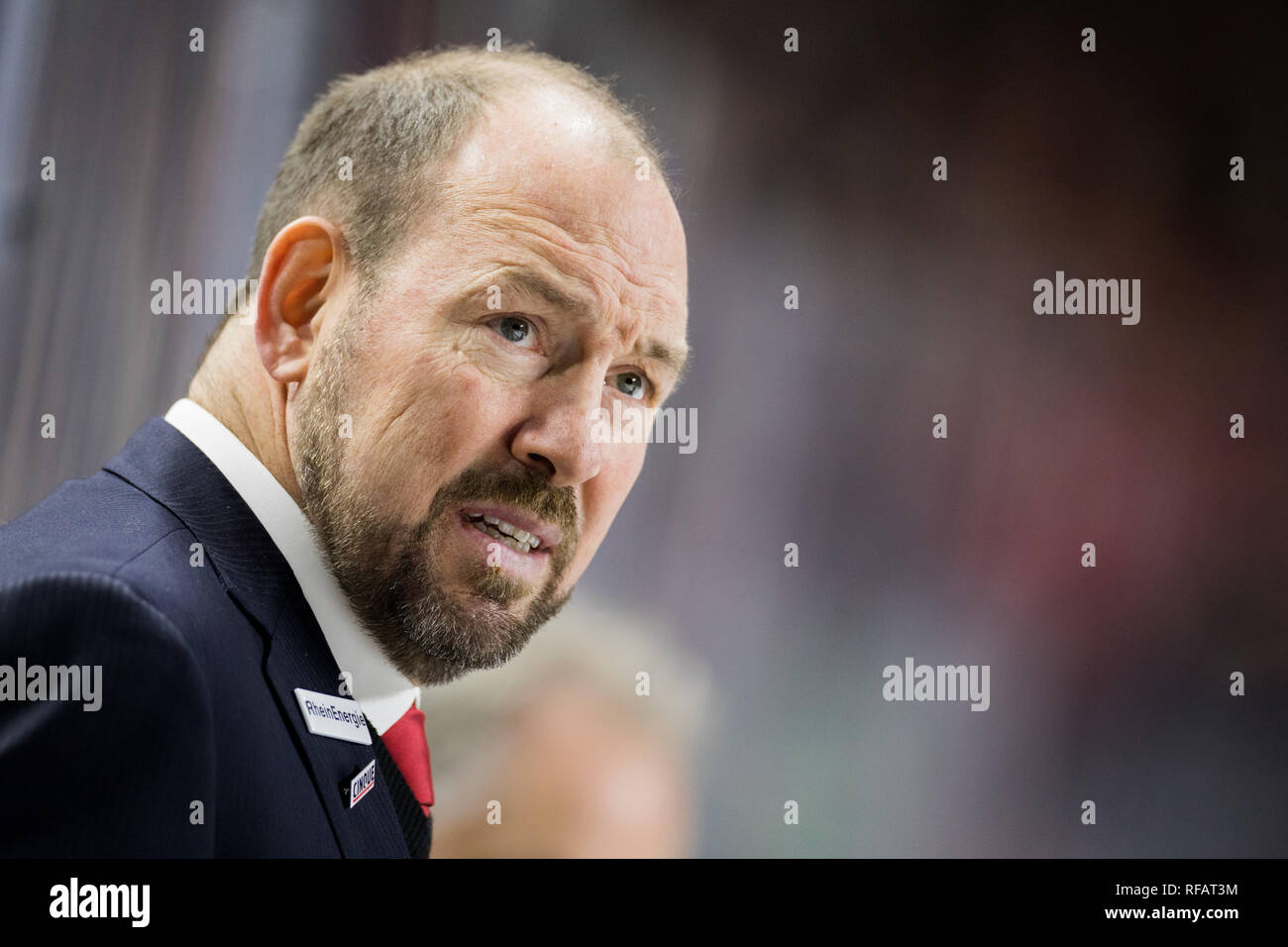 24 January 2019, North Rhine-Westphalia, Köln: Ice hockey: DEL, Kölner ...