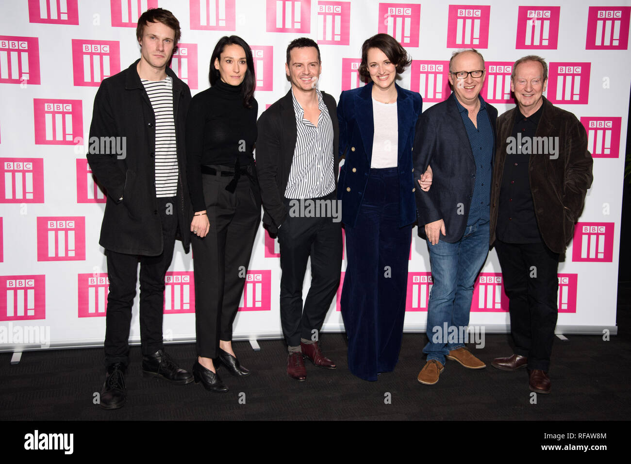 Hugh skinner and phoebe waller bridge hi-res stock photography and ...