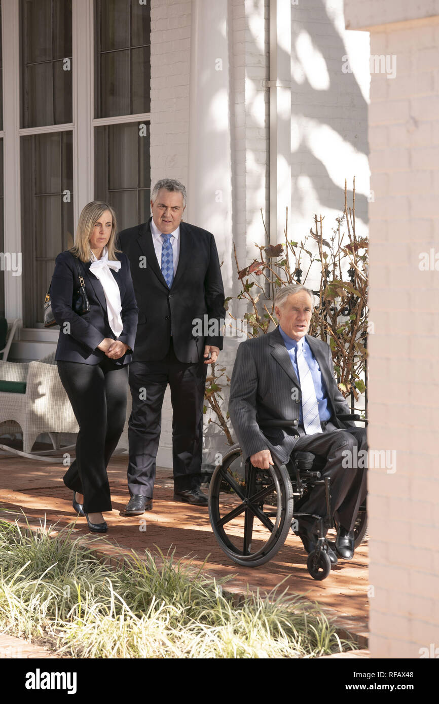 Austin, Texas, USA. 24th Jan, 2019. Ambassador Joe Hockey of Australia ...