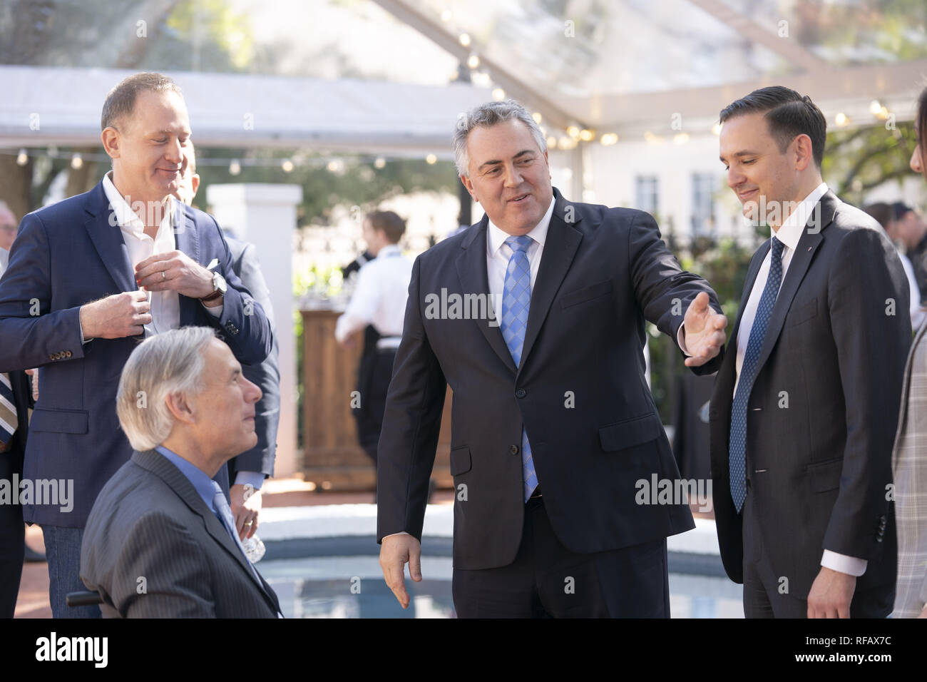 Austin, Texas, USA. 24th Jan, 2019. Ambassador Joe Hockey (c) of ...