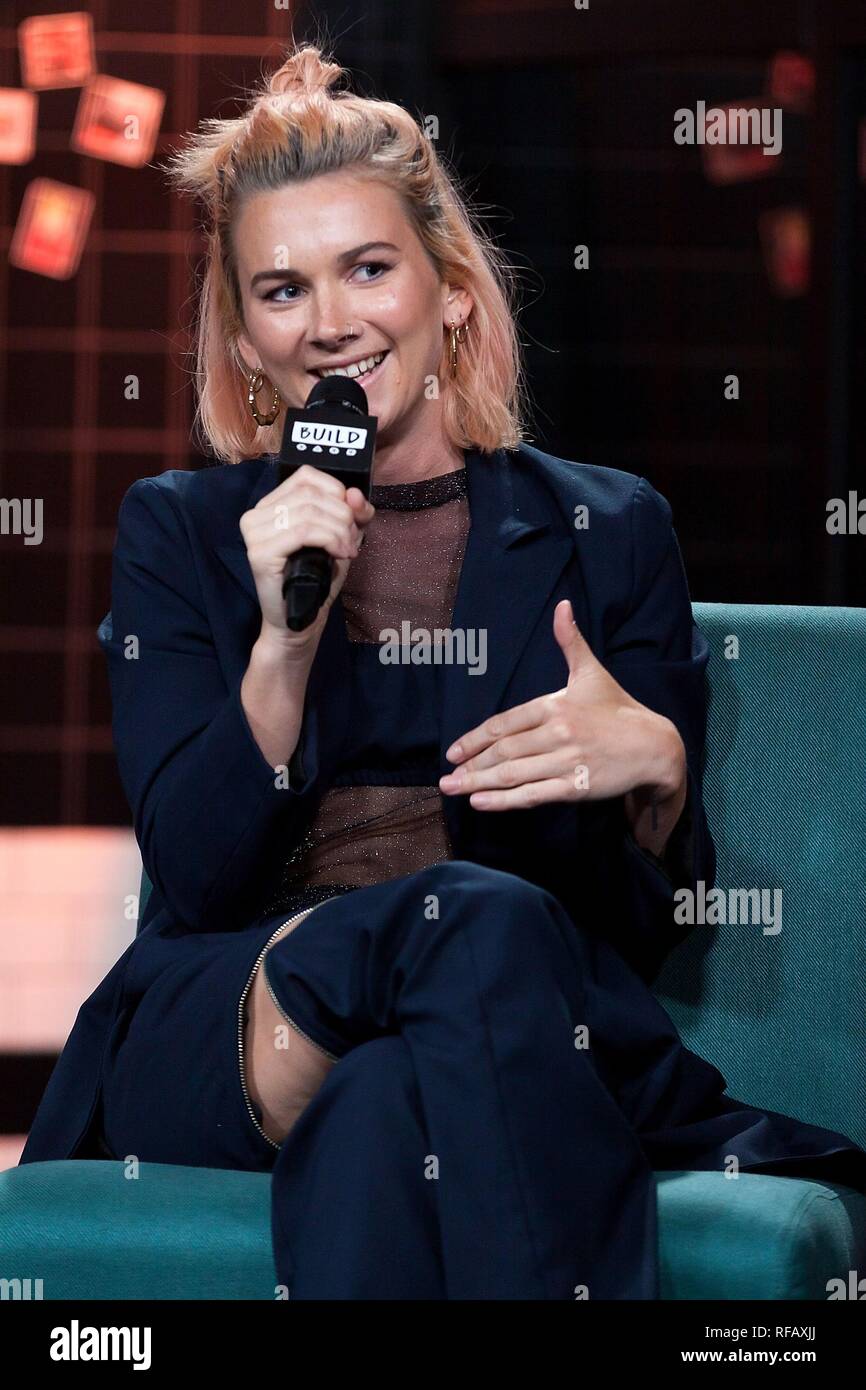 New York, NY, USA. 24th Jan, 2019. Georgia Nott inside for AOL Build ...