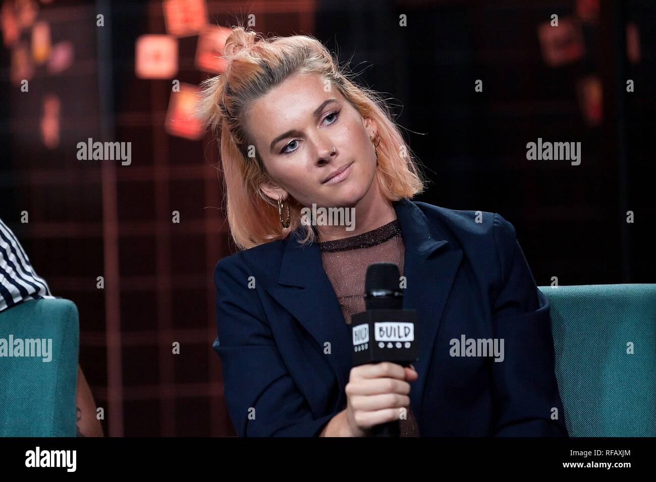 New York, NY, USA. 24th Jan, 2019. Georgia Nott inside for AOL Build ...