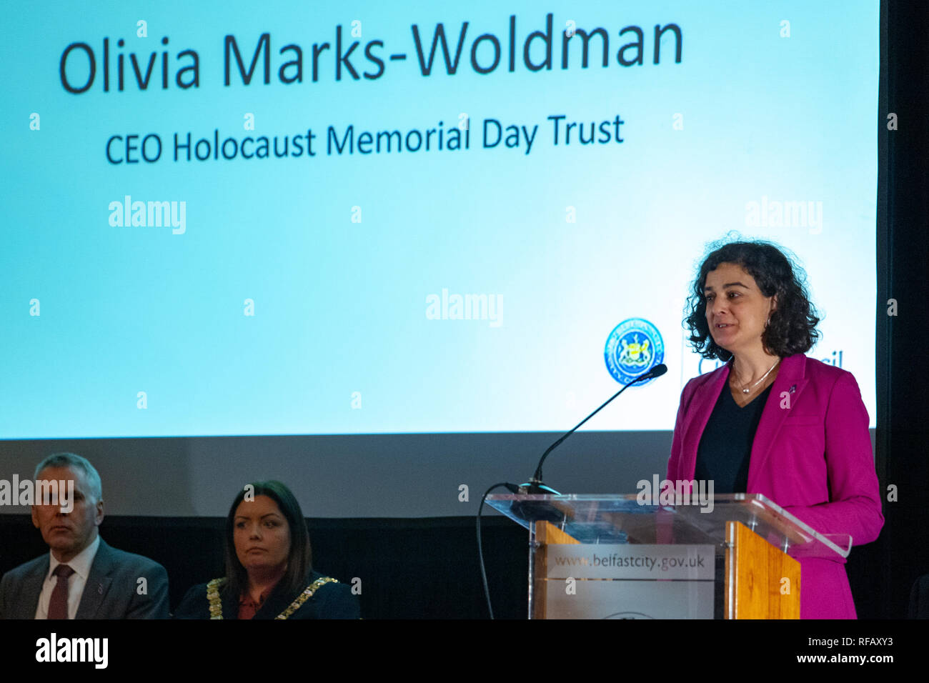 Belfast City Hall,Belfast,UK 24 January 2019.Olivia Marks-Woldman ...