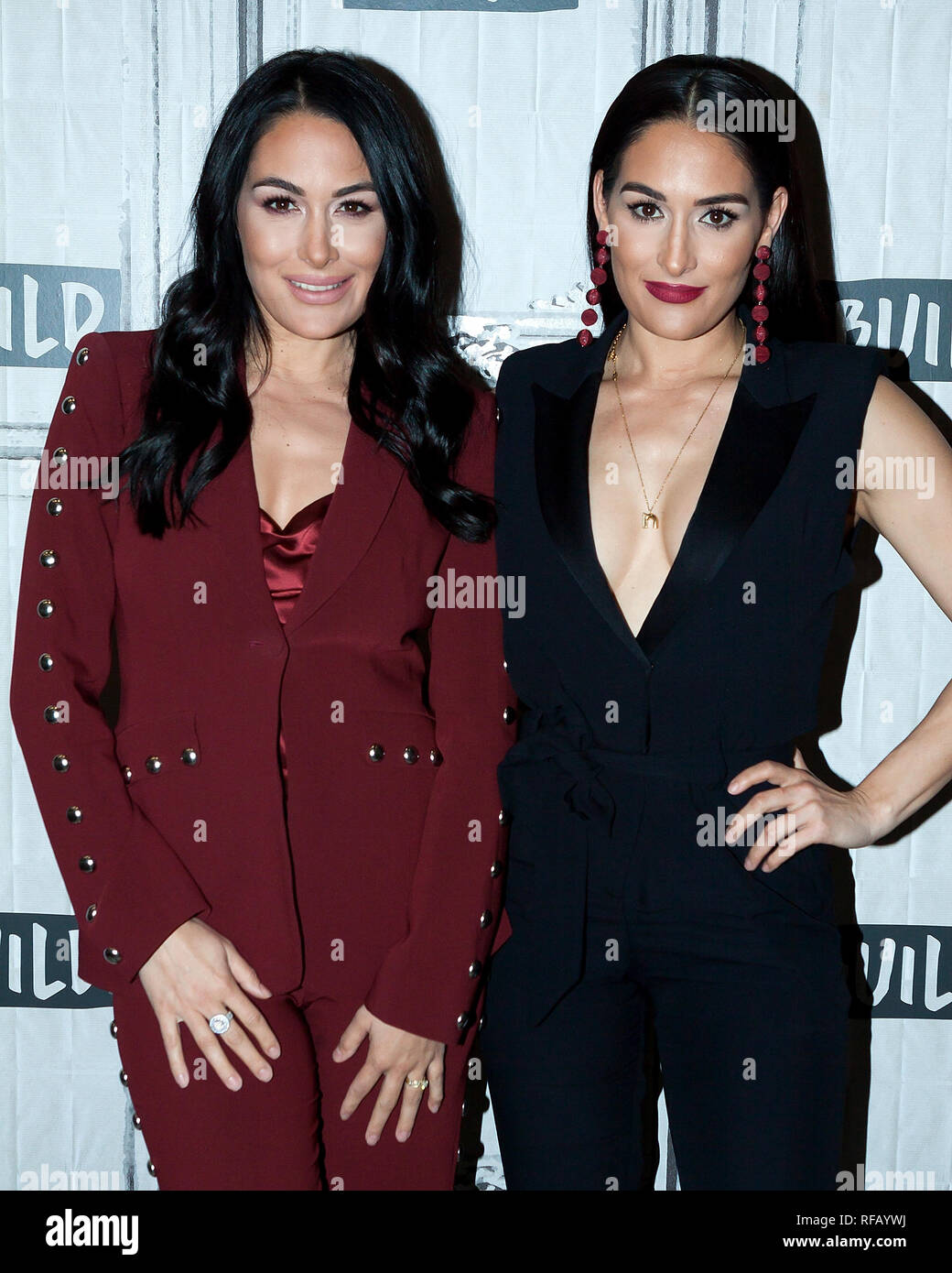 New York, USA. 24 Jan, 2019. Brie Bella, Nikki Bella at The Thursday ...