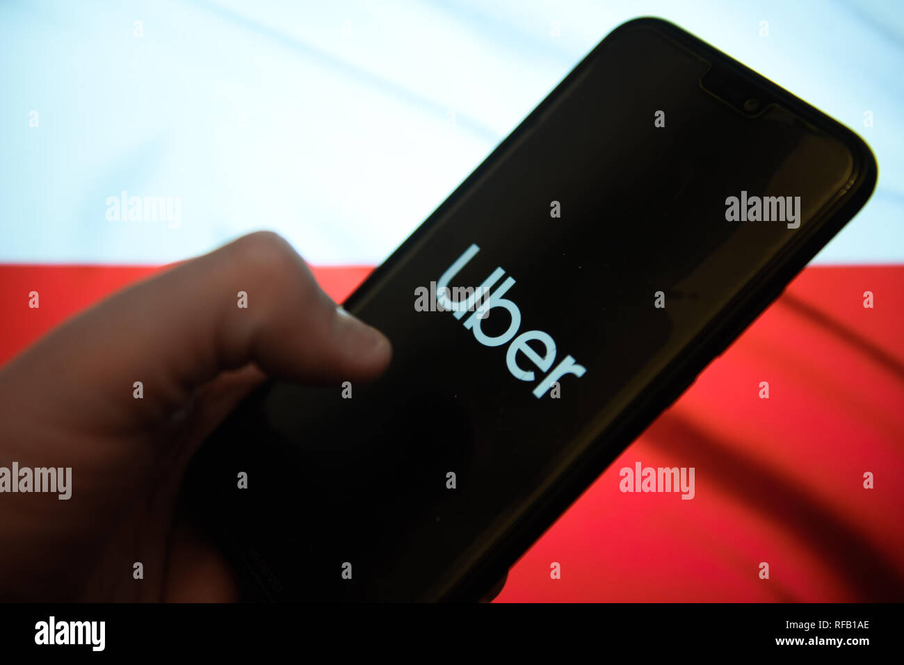 Uber logo hi-res stock photography and images - Alamy