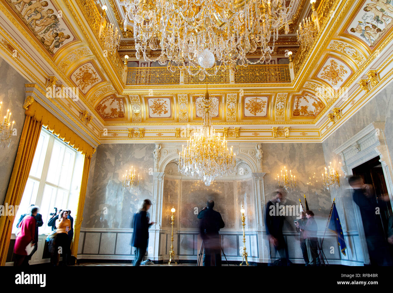 Dresden, Germany. 25th Jan, 2019. The interior of the Small Ballroom in ...
