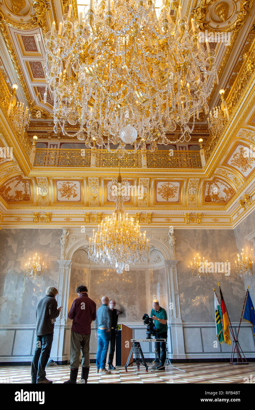 Dresden, Germany. 25th Jan, 2019. The interior of the Small Ballroom in ...