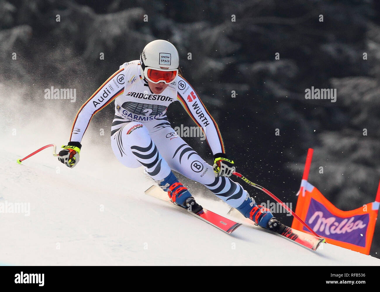 Garmisch Partenkirchen, Germany. 25th Jan, 2019. Alpine skiing, World ...