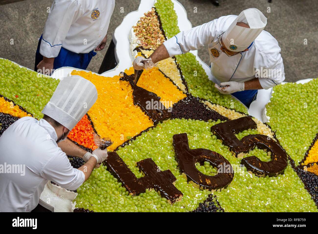 SP - Sao Paulo - 01/25/2019 - Anniversary of Sao Paulo cake of the ...