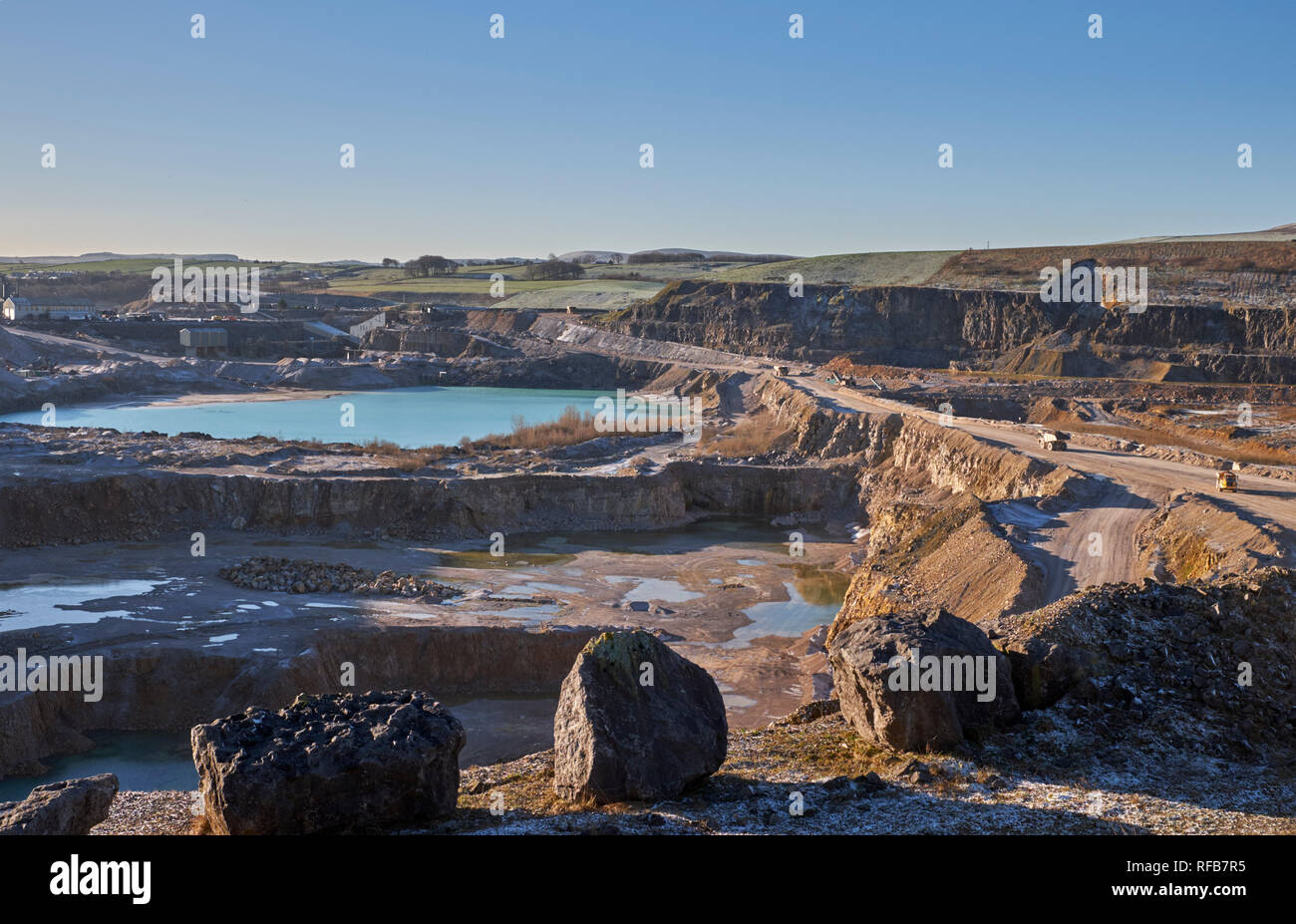 CEMEX Dove Holes Quarry. Peak District National Park, Derbyshire ...