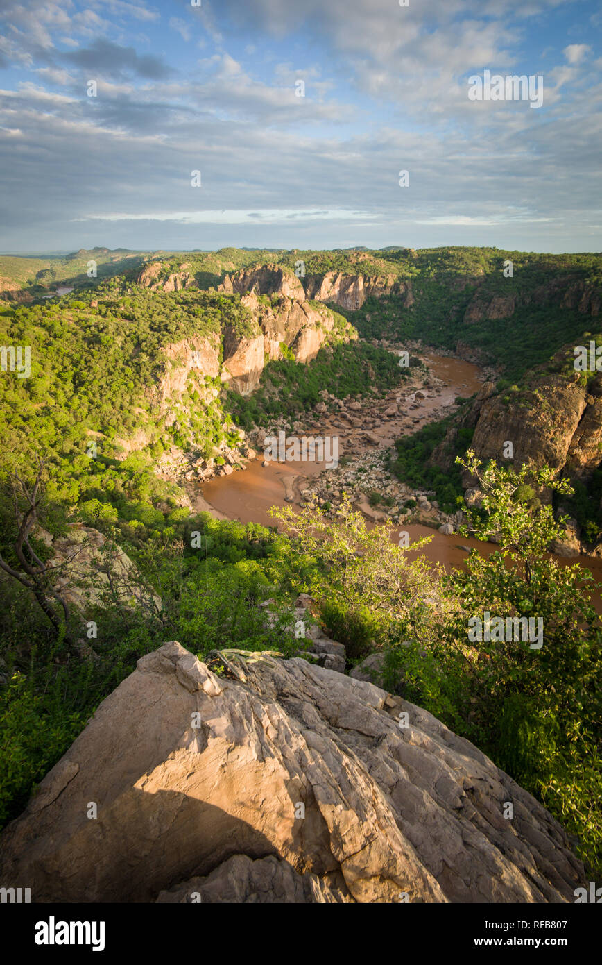 Lanner Gorge, carved by the Luvuvhu River, in the Pafuri region in the ...