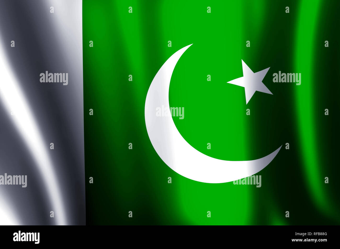 Pakistan flag artwork hi-res stock photography and images - Alamy