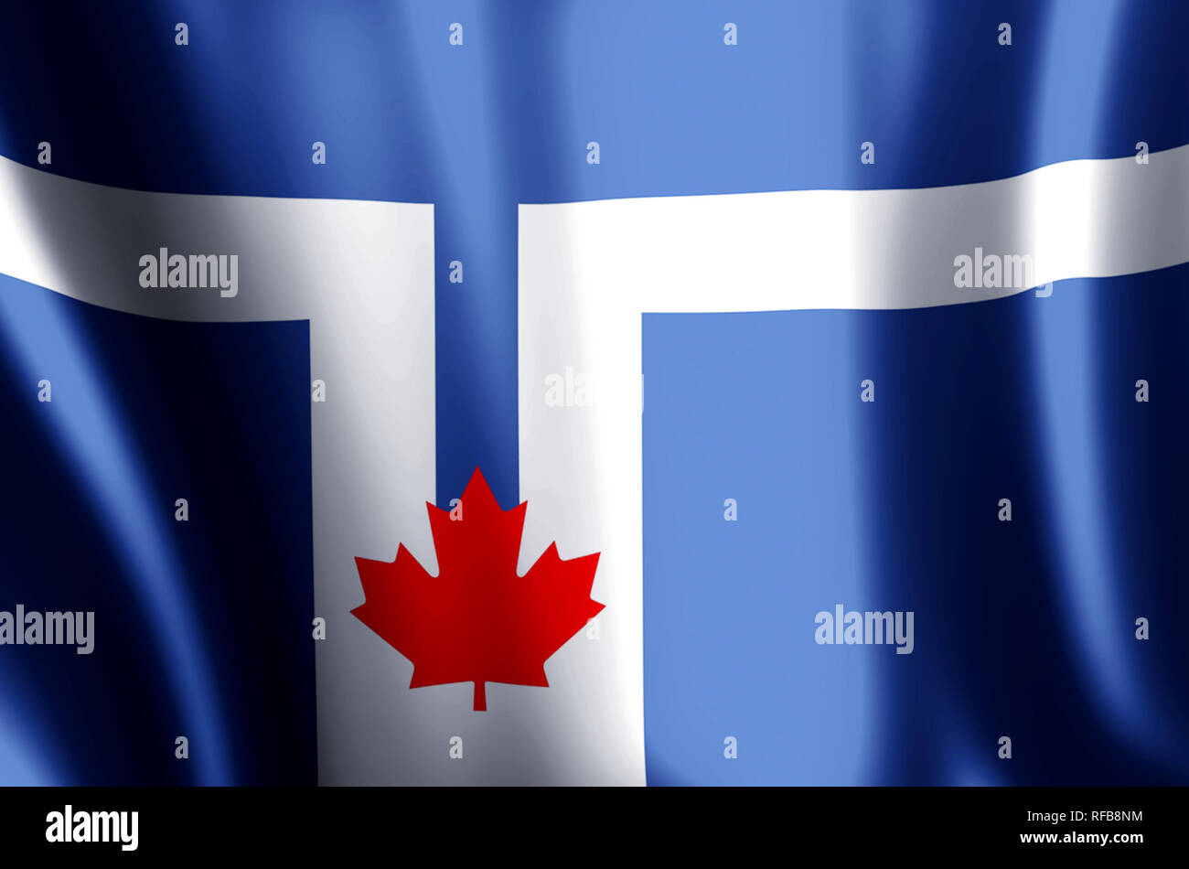Toronto Flag stylish waving and closeup flag illustration. Perfect for ...