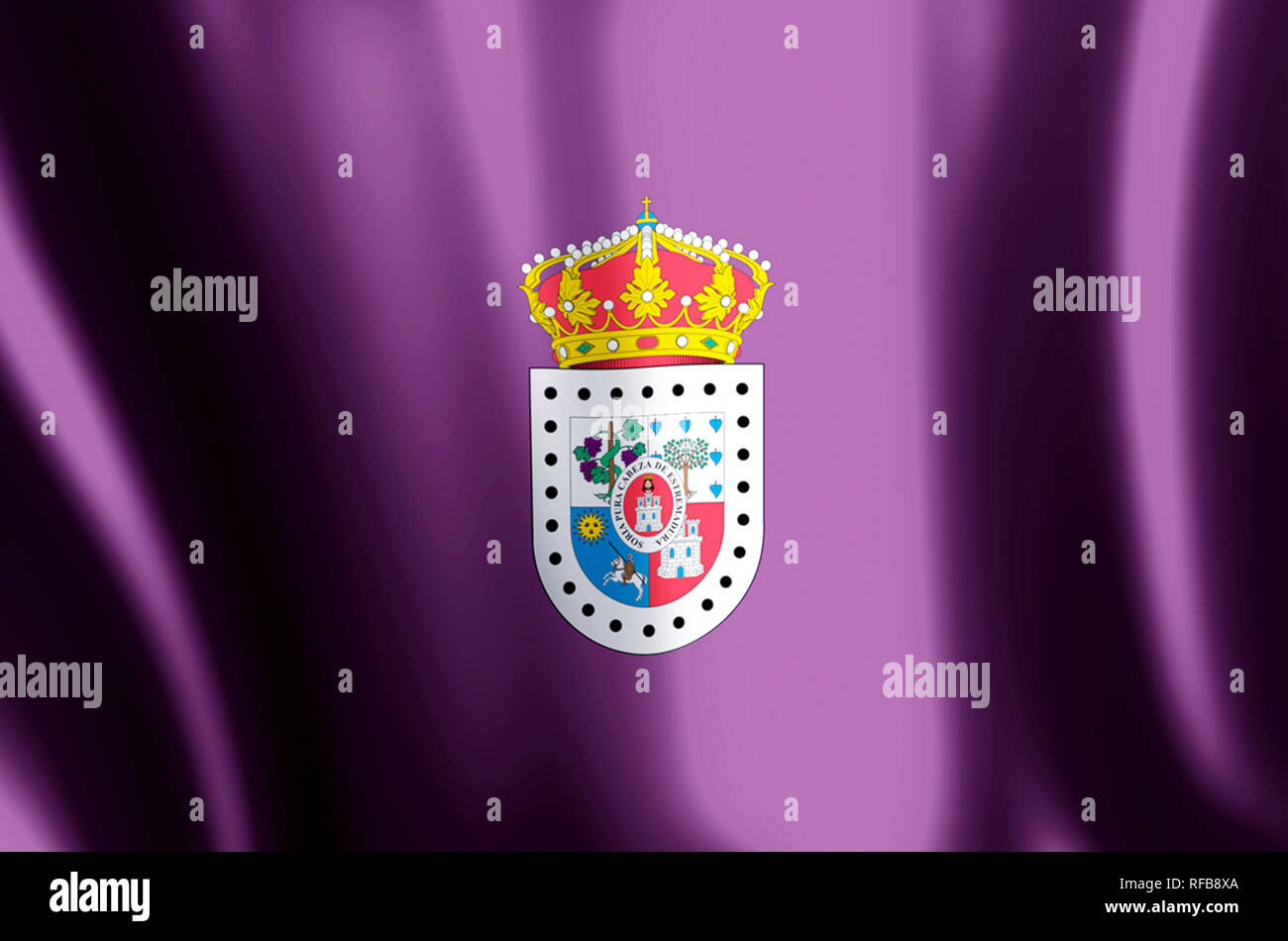 Soria stylish waving and closeup flag illustration. Perfect for ...