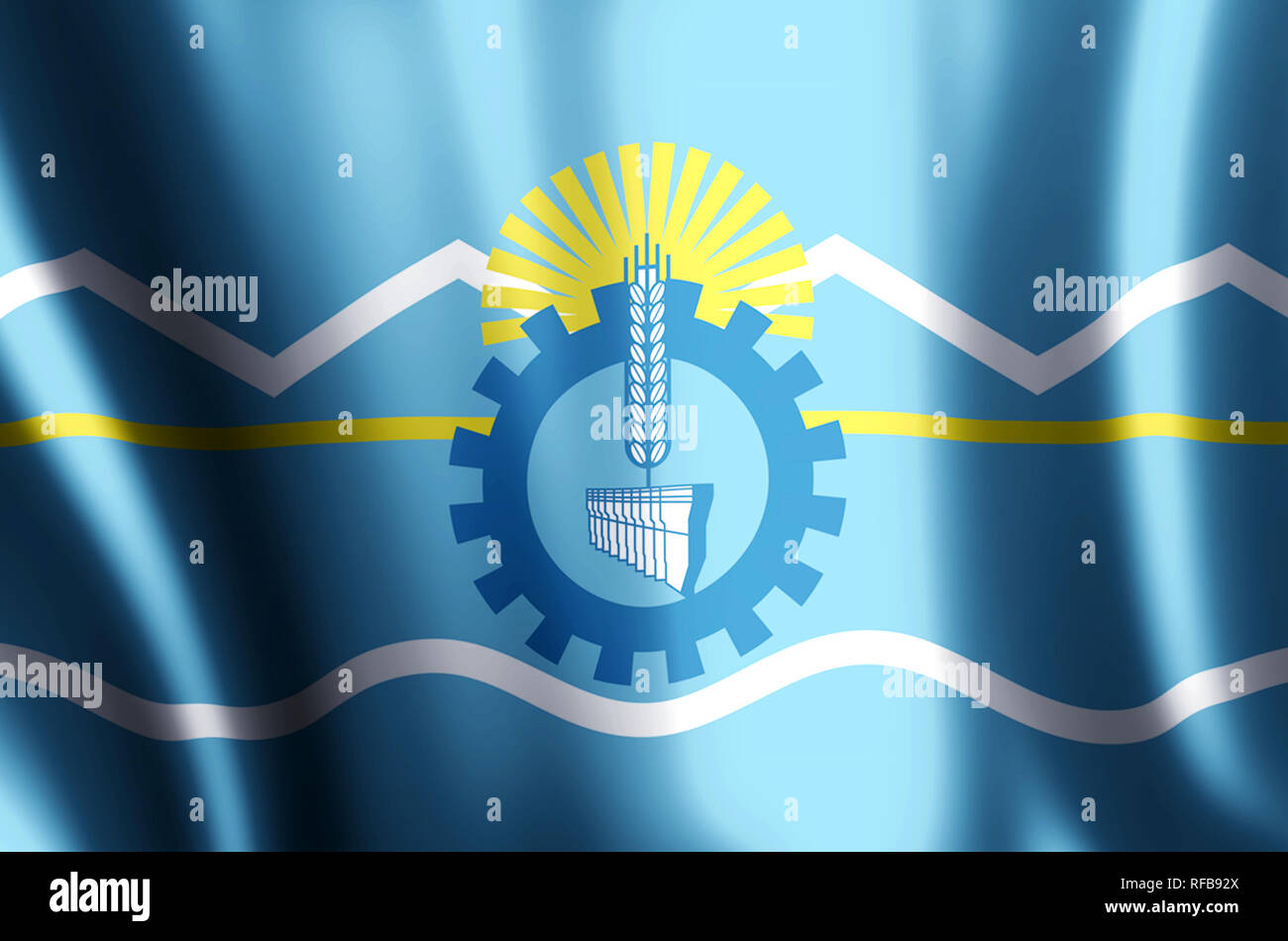 Chubut stylish waving and closeup flag illustration. Perfect for ...