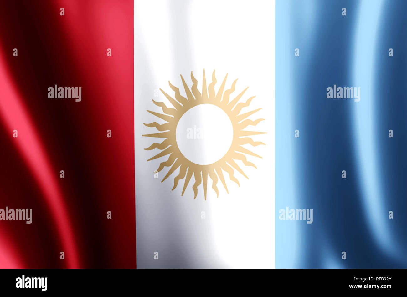 Cordoba stylish waving and closeup flag illustration. Perfect for ...