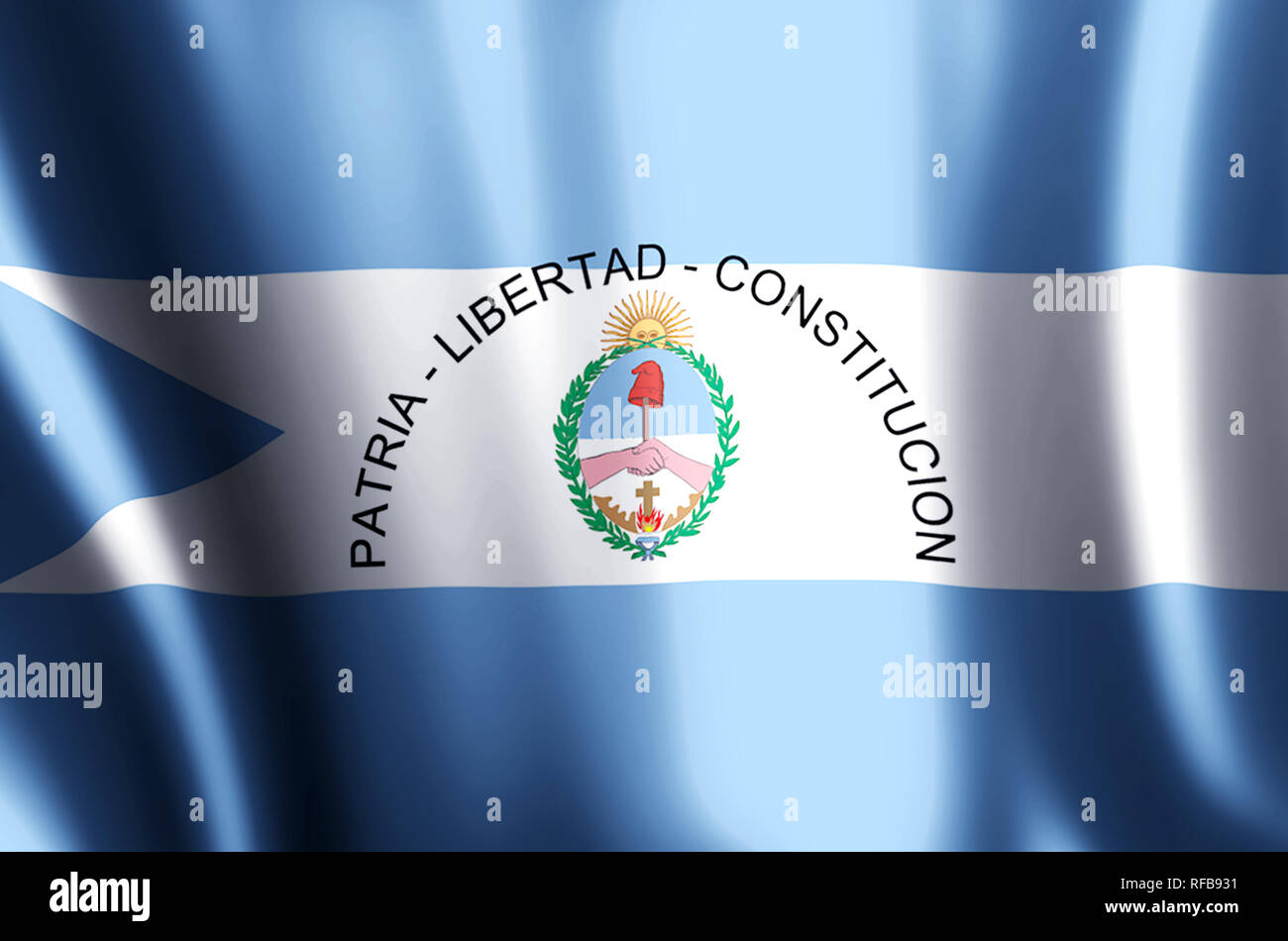 Corrientes stylish waving and closeup flag illustration. Perfect for ...