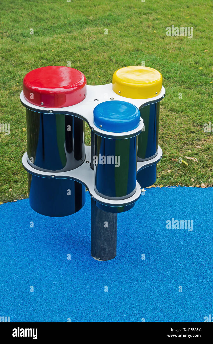 Street musical instruments for children are located in the inclusive ...