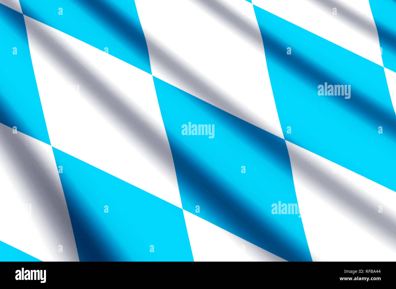 Bavaria waving and closeup flag illustration. Perfect for background or ...